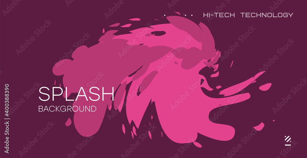 Colorful splash background. Trendy simple colorful abstract background ...