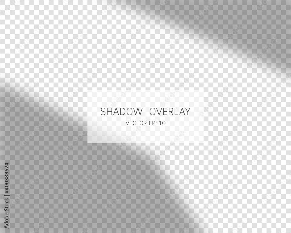Shadow overlay effect. Natural shadows from window isolated on ...