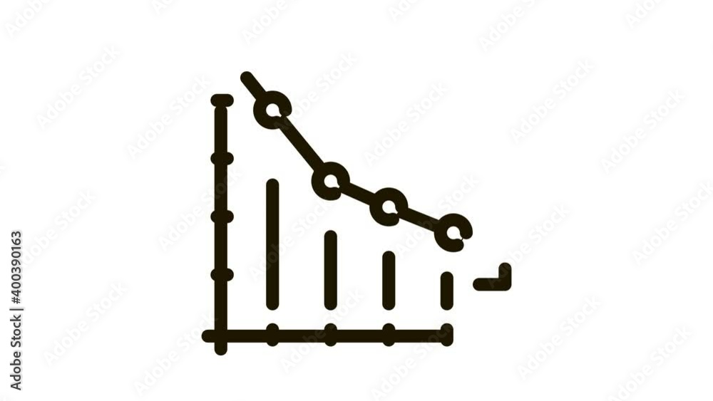 Falling Chart Icon Animation. black Falling Chart animated icon on ... Falling Chart Icon Animation. black Falling Chart animated icon on ...