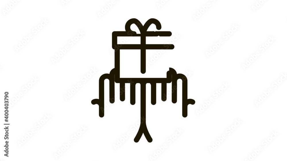 Hands Giving Gift Icon Animation. black Hands Giving Gift animated icon ...