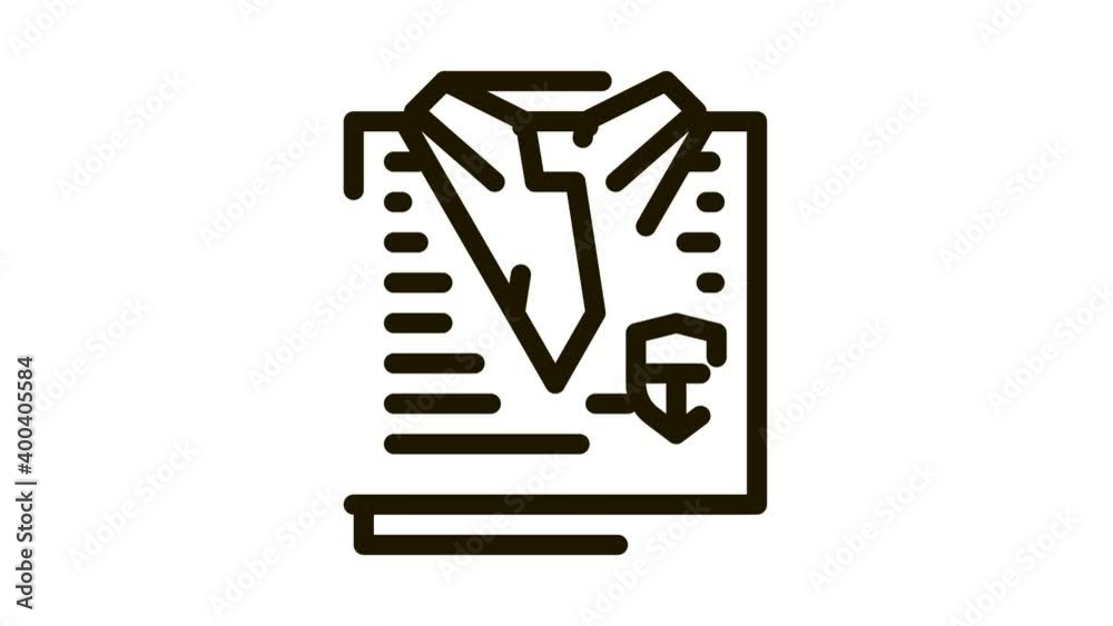 Academy Uniform Concept Icon Animation. black Academy Uniform Concept ...
