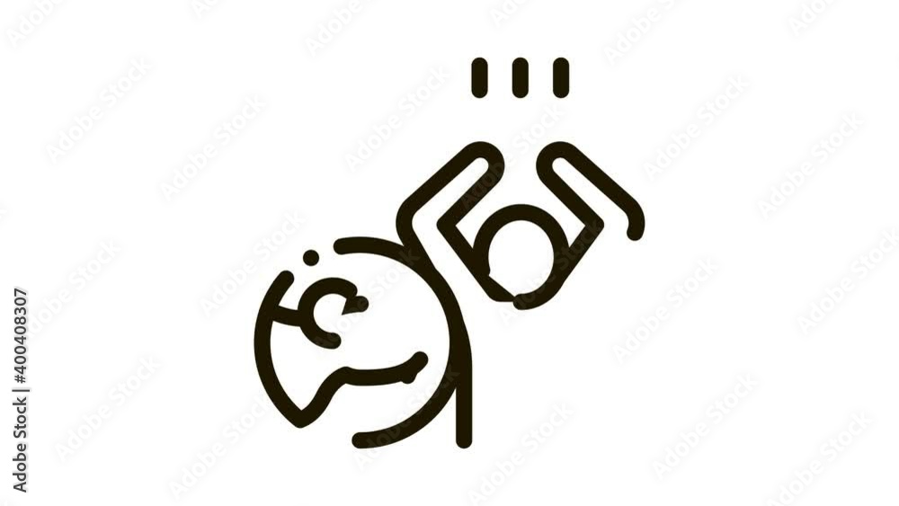 Rats Human Panic Icon Animation. black Rats Human Panic animated icon ...