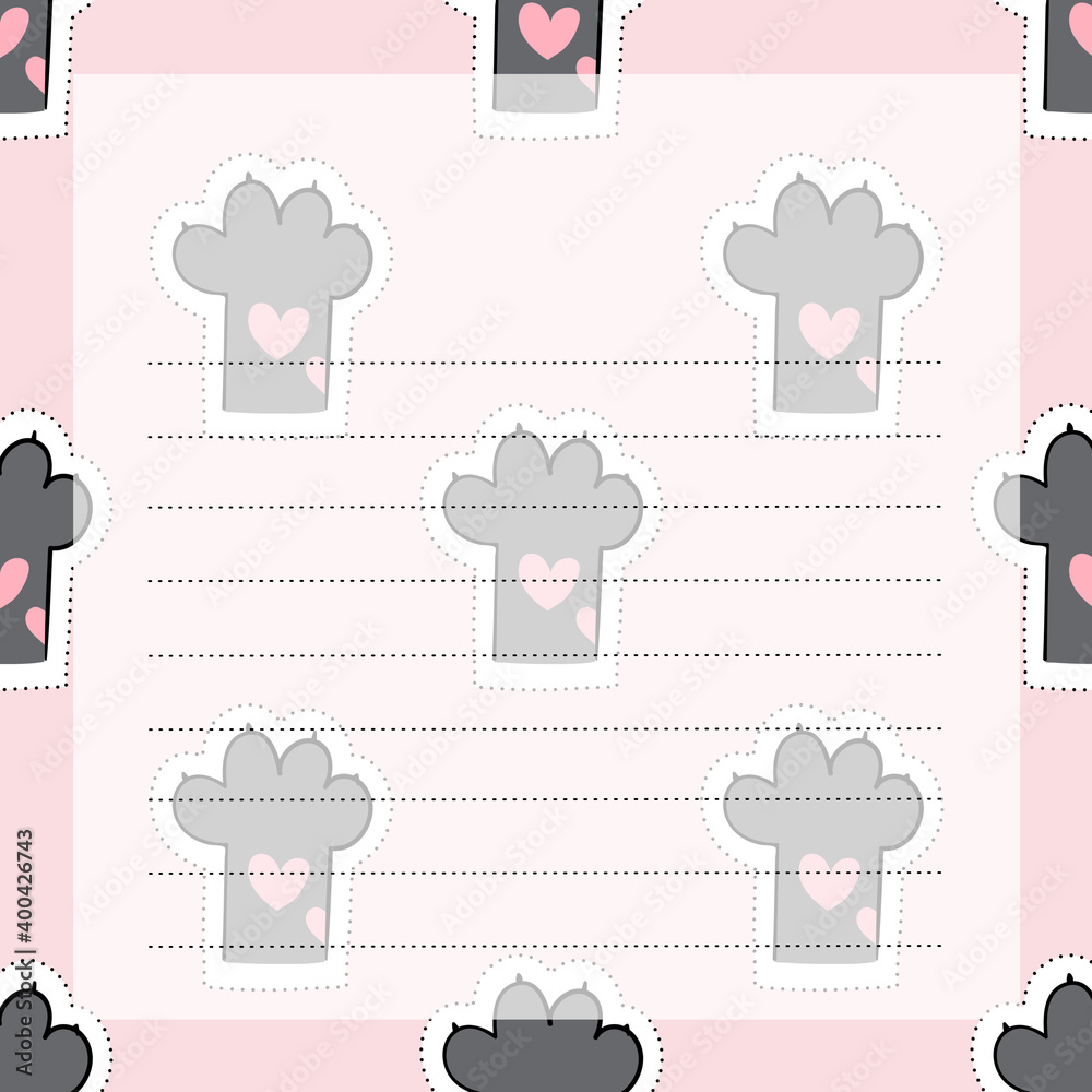 Printable notepad or sticky note for digital papers, planners, journal ...