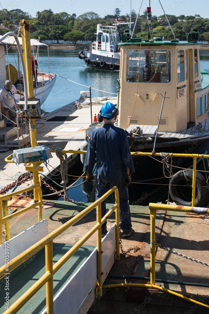 Old vintage vessel ship boat being rebuilt and restored to former glory ...