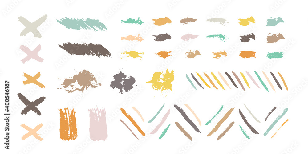 Grunge design elements set. Grunge shapes collection for patterns or ...