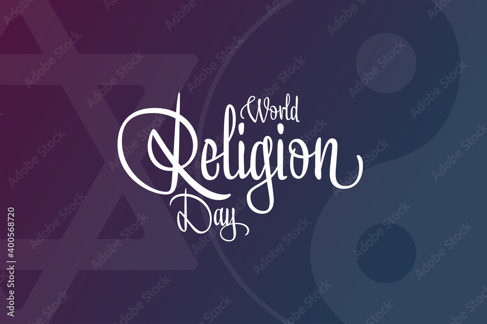 World Religion Day. The third Sunday in January. Holiday concept ...
