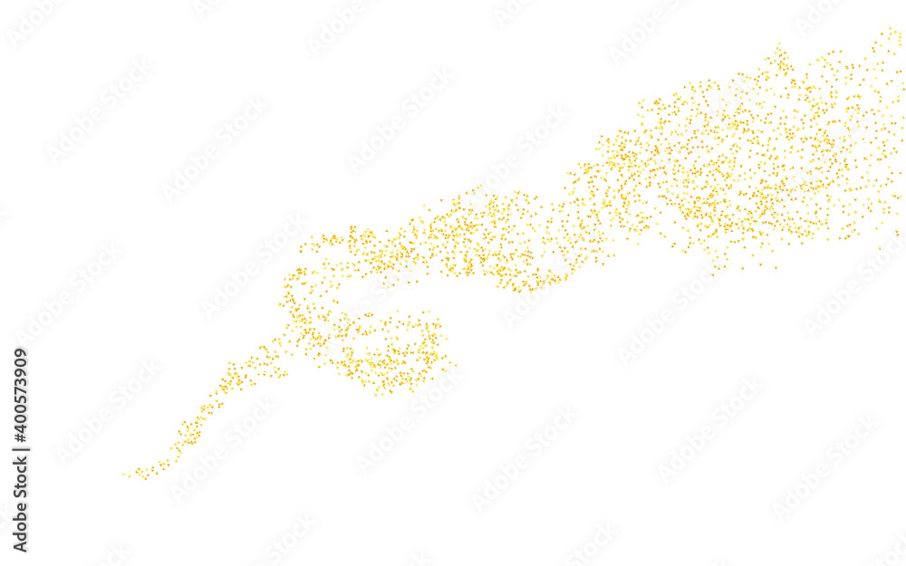 Wavy strip sprinkled with crumbs golden horizontal texture. Background ...