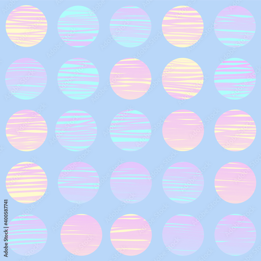 Seamless repeating grid pattern of circles with lines against light ...