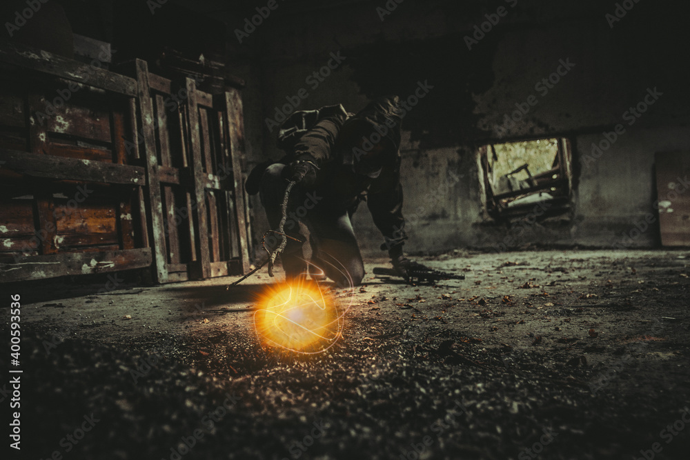 military, cosplay, war, man, military uniform, weapons, shooting ...