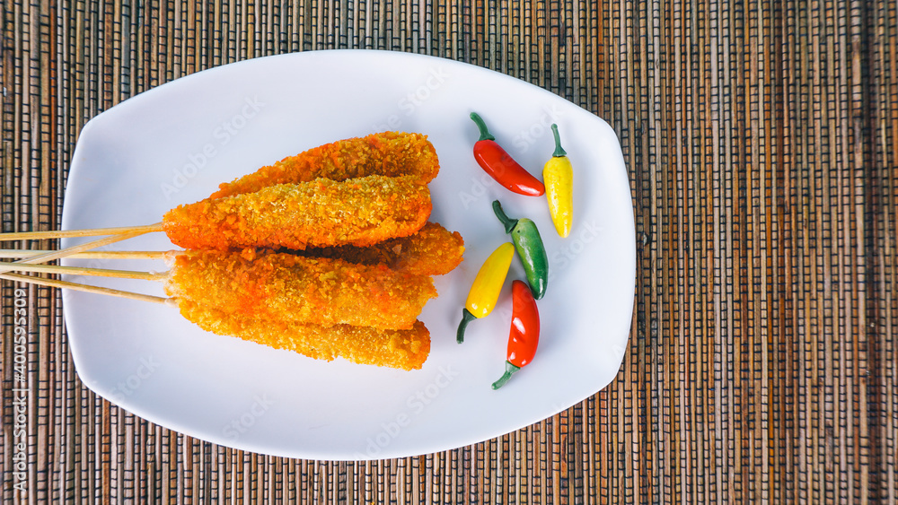 Chicken Sempol, indonesian food. Sempol is a type food made from ...