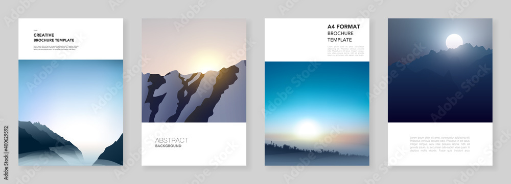 A4 brochure layout of covers templates for flyer leaflet, A4 brochure ...