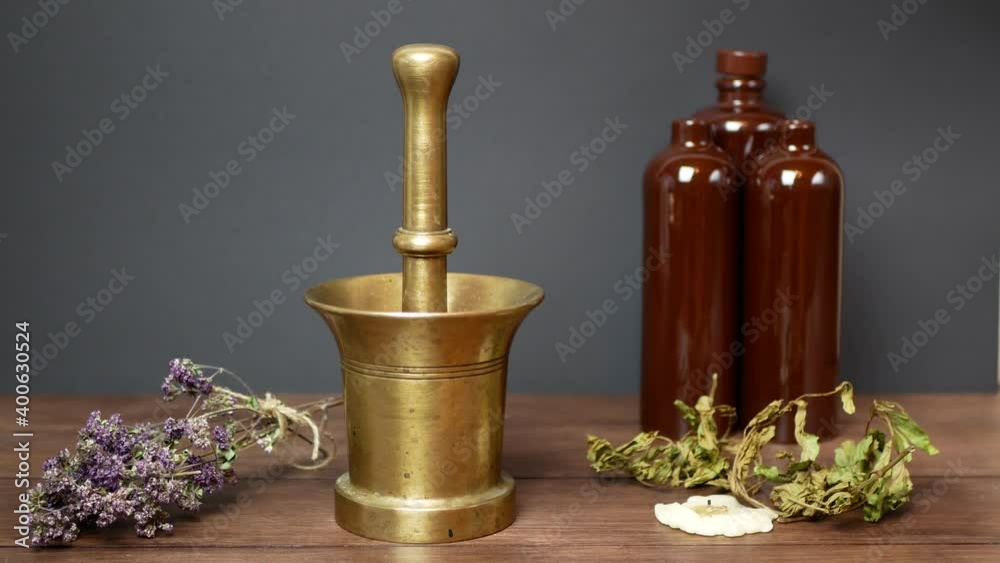 Occult powers, Pestle is pressed and rotated in the bowl due to the ...