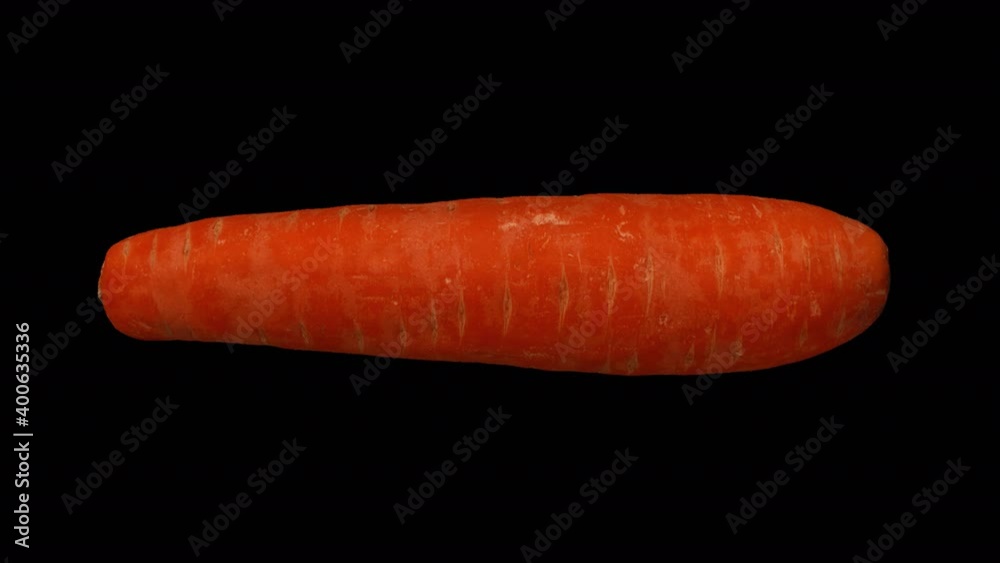 Realistic render of a rotating carrot on transparent background (with ...