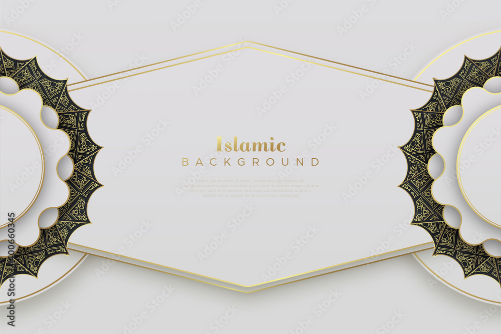 Islamic background with unique decoration Stock Vector | Adobe Stock