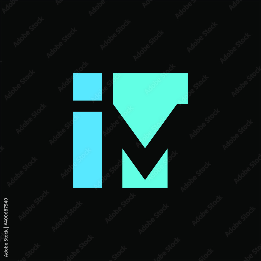 IM logo design Stock Vector | Adobe Stock