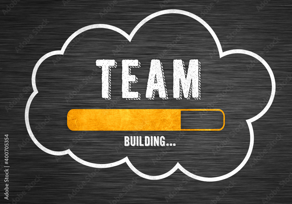 Team Building progress loading bar Stock Illustration | Adobe Stock