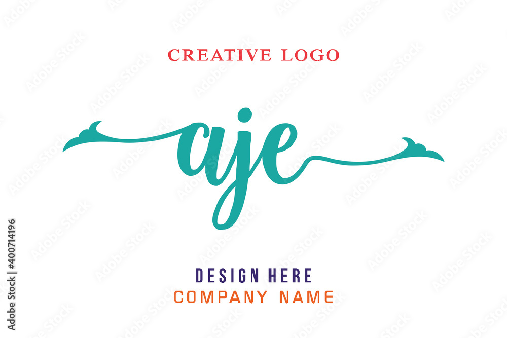 AJE lettering logo is simple, easy to understand and authoritative ...