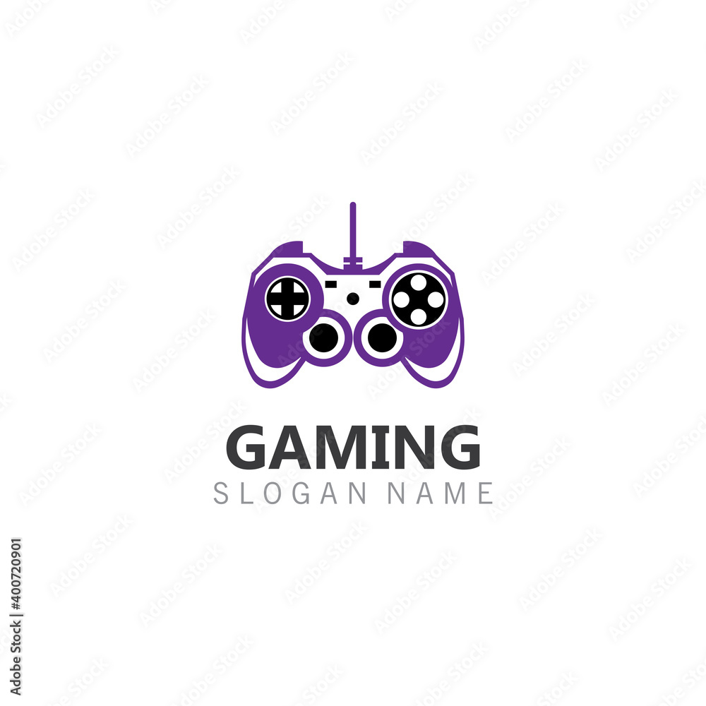 Controller Game Joystick logo image template icon Vector gamer design ...