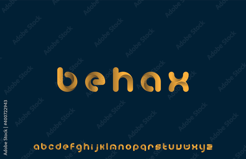 vector illustration of alphabet small letter a to z font Stock Vector ...