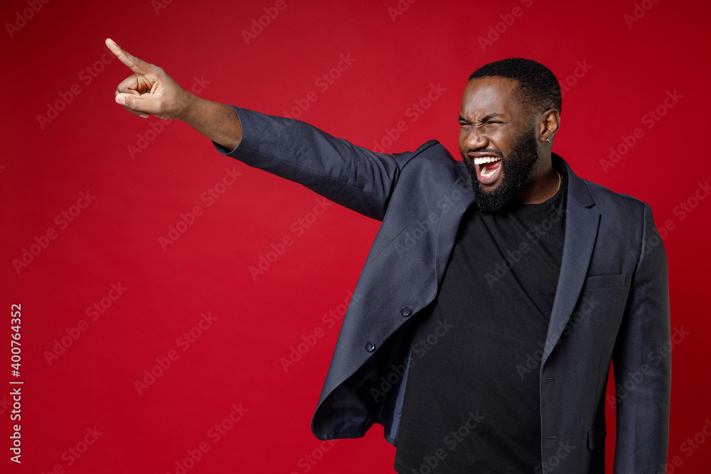 Angry irritated young african american business man 20s wearing classic ...