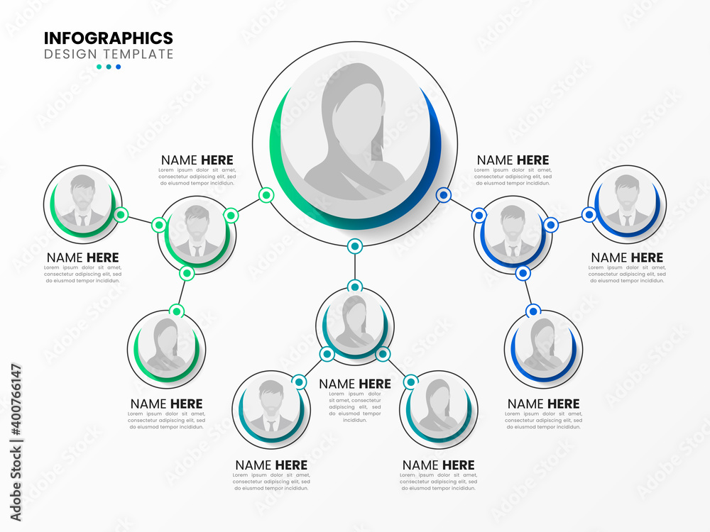 Infographic design template. Organization chart. Business hierarchy ...