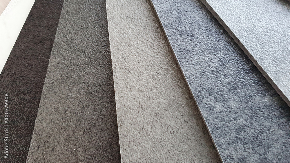 PVC polymer vinyl tile samples in multi color of concrete texture ...