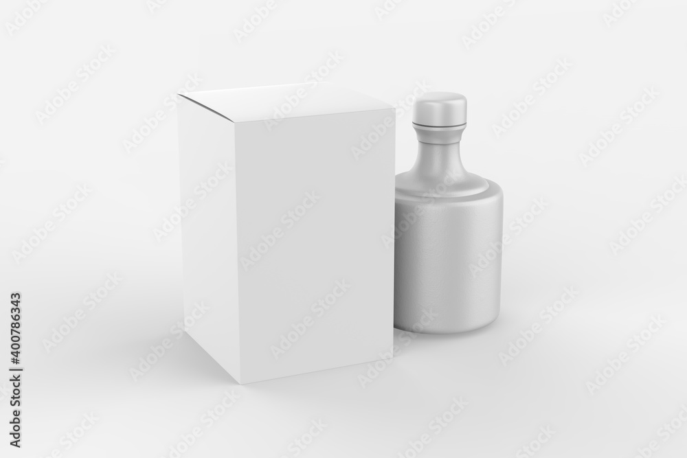 Matte Ceramic Bottle Mockup. Photo-realistic packaging mockup template ...