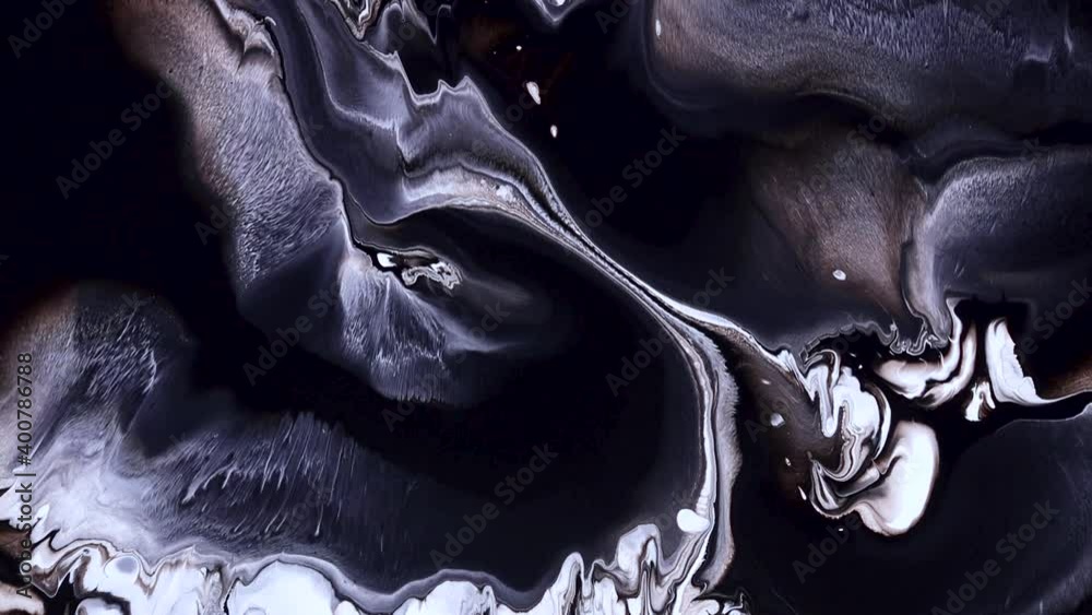 Fluid art painting footage, modern acryl texture with flowing effect ...