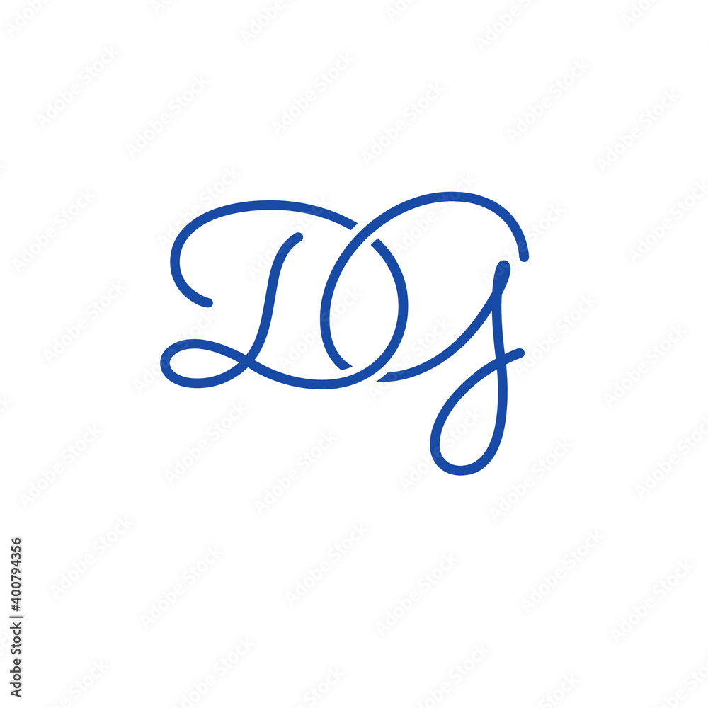DG logo design Stock Vector | Adobe Stock