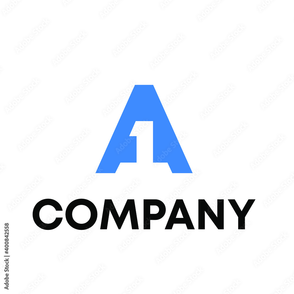 letter A1 logo Stock Vector | Adobe Stock