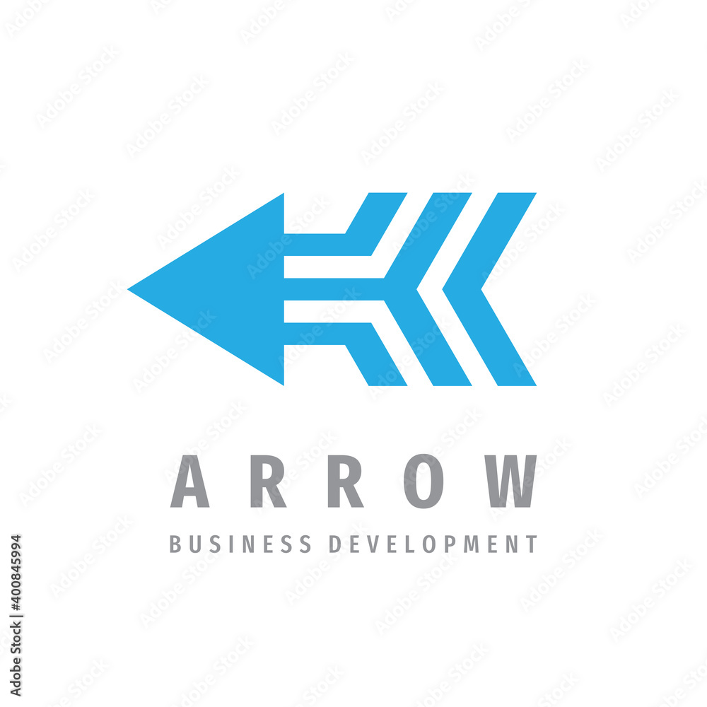 Arrow logo design. Arrow concept icon. Logistic transportation sign ...