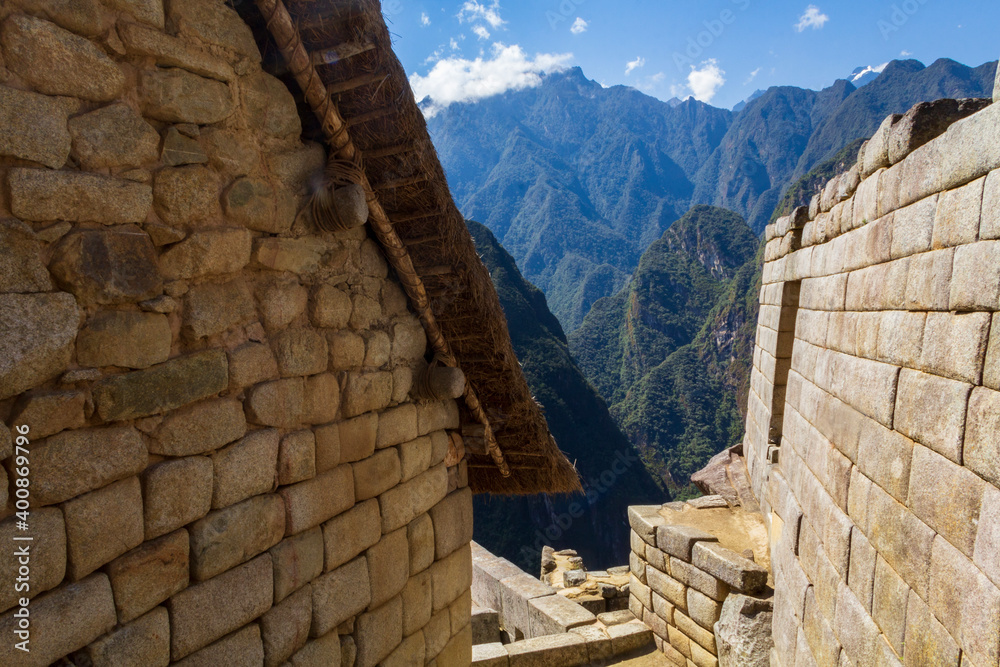 Tourist explore Machu Picchu, a 15th-century Inca citadel considered by ...