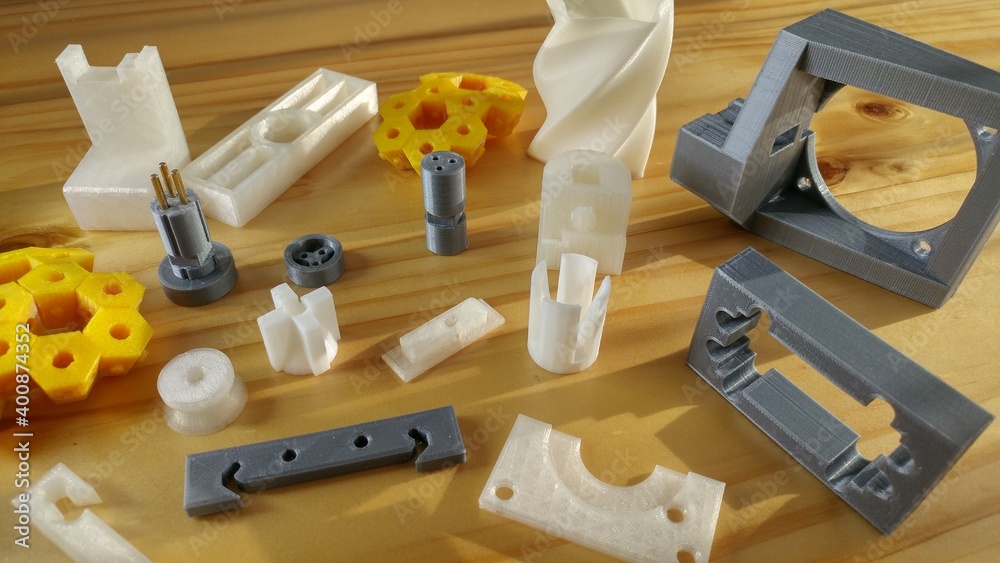 3d print, mechanical components in 3d printing, in thermoplastic ...