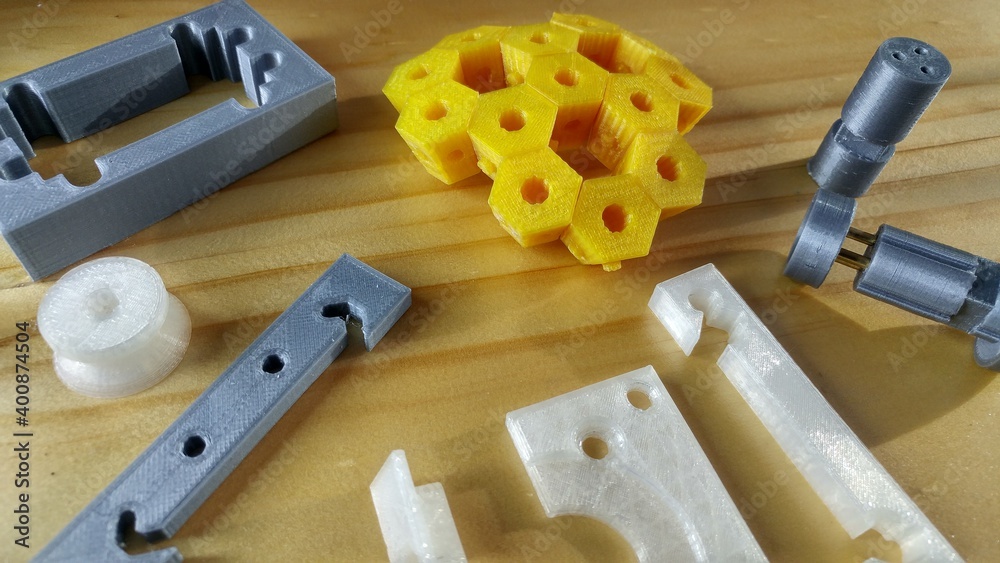 3d print, mechanical components in 3d printing, in thermoplastic ...