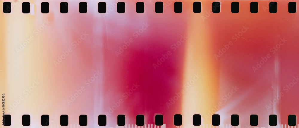 real film strip texture with burn light leaks, abstract background ...