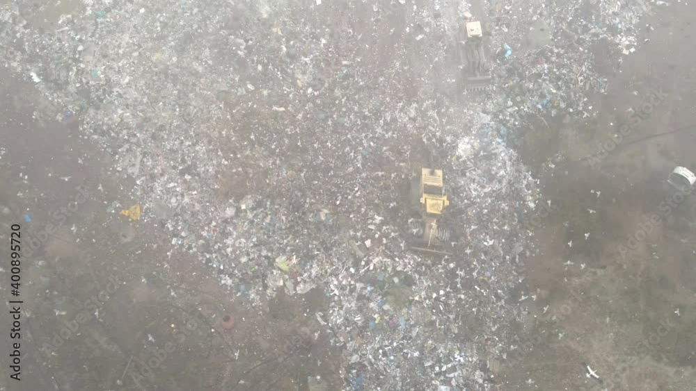 Landfill huge waste, garbage dump, rubbish landfill. Trash landfill ...