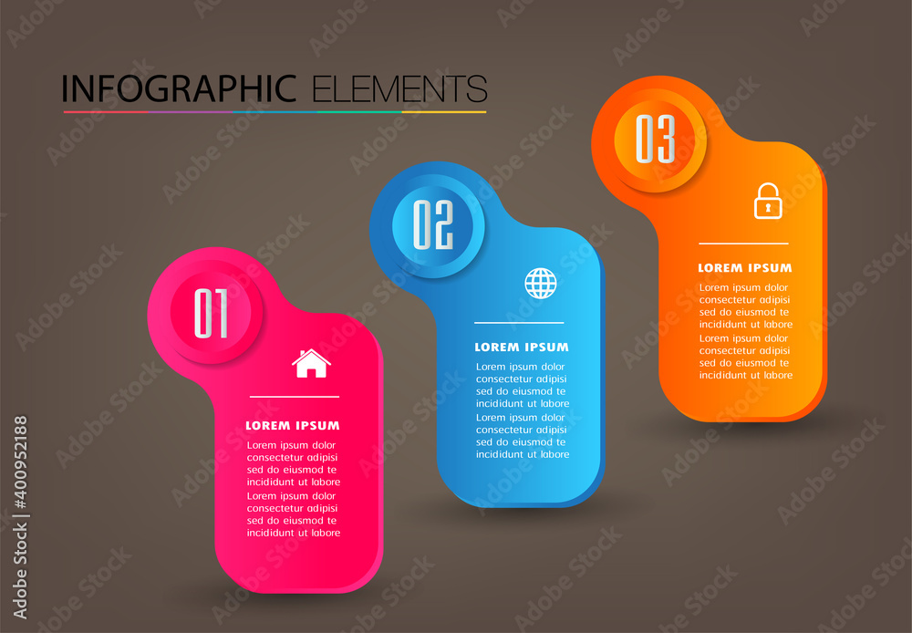modern text box template, banner Infographics Stock Vector | Adobe Stock