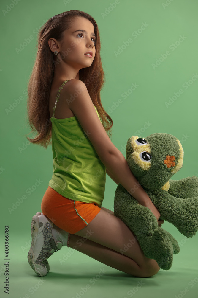 Beautiful girl. Clothing. Studio Stock Photo | Adobe Stock