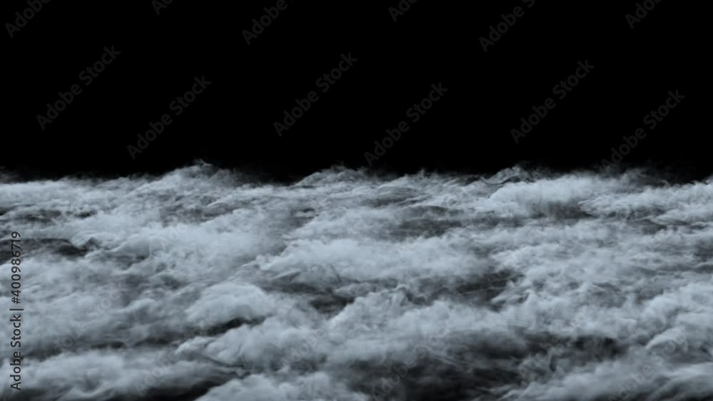 Low smoke creeping on the ground on an alpha channel background. Stock ...