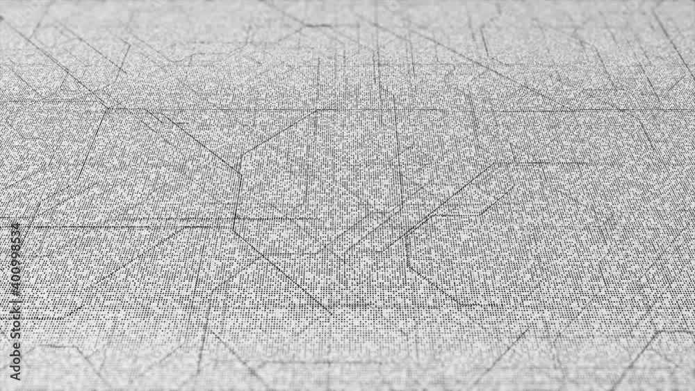 Scheme of moving lines on white background. Animation. Animated path ...