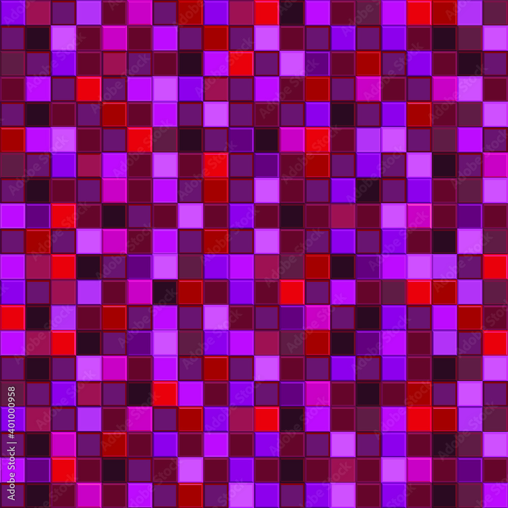 Seamless vector pattern with pink gradient mosaic background. Pink ...