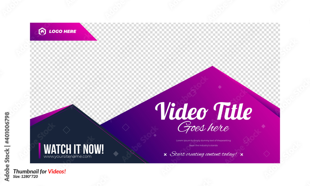 Editable Gradient Thumbnail Design for social media Channel Text Effect ...
