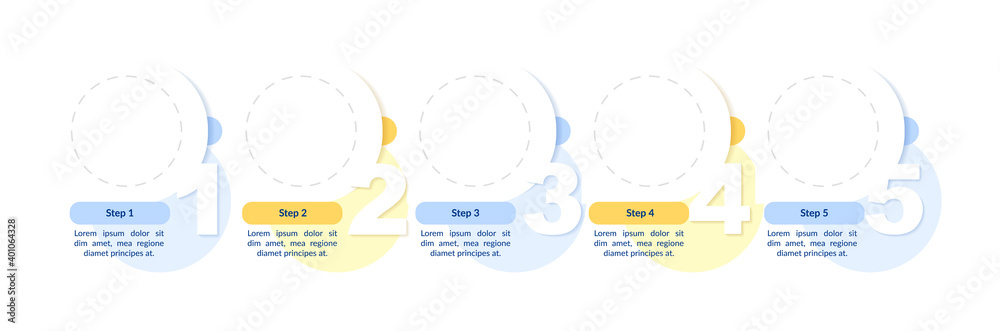 Modern creative flowchart vector infographic template. Presentation ...