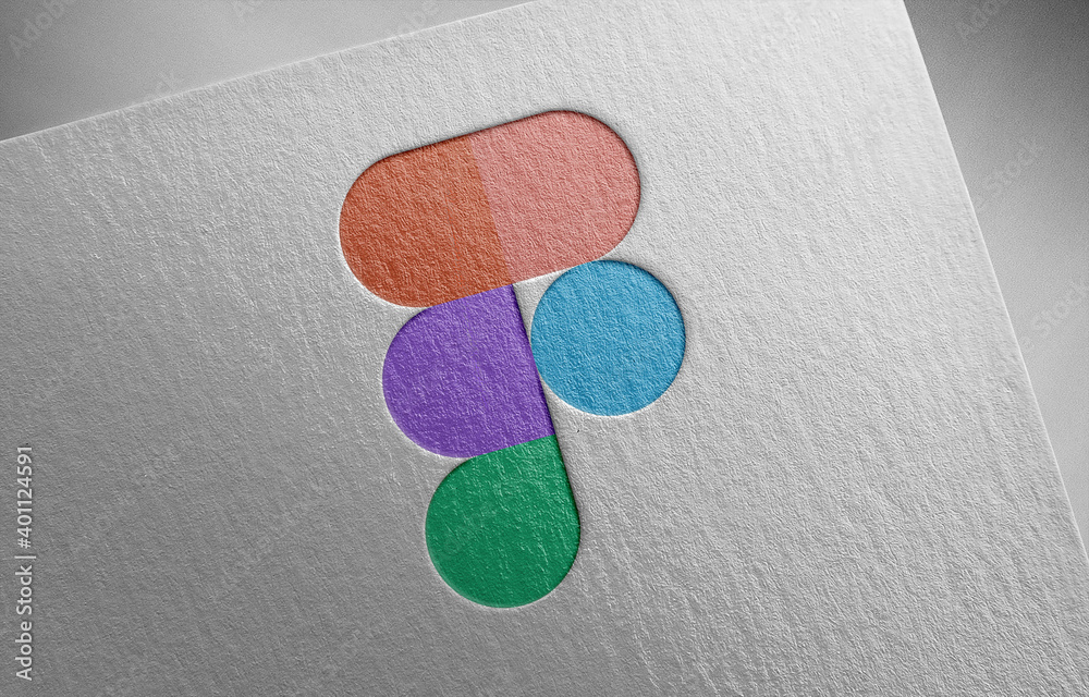figma-1_1 on paper texture Stock Illustration | Adobe Stock