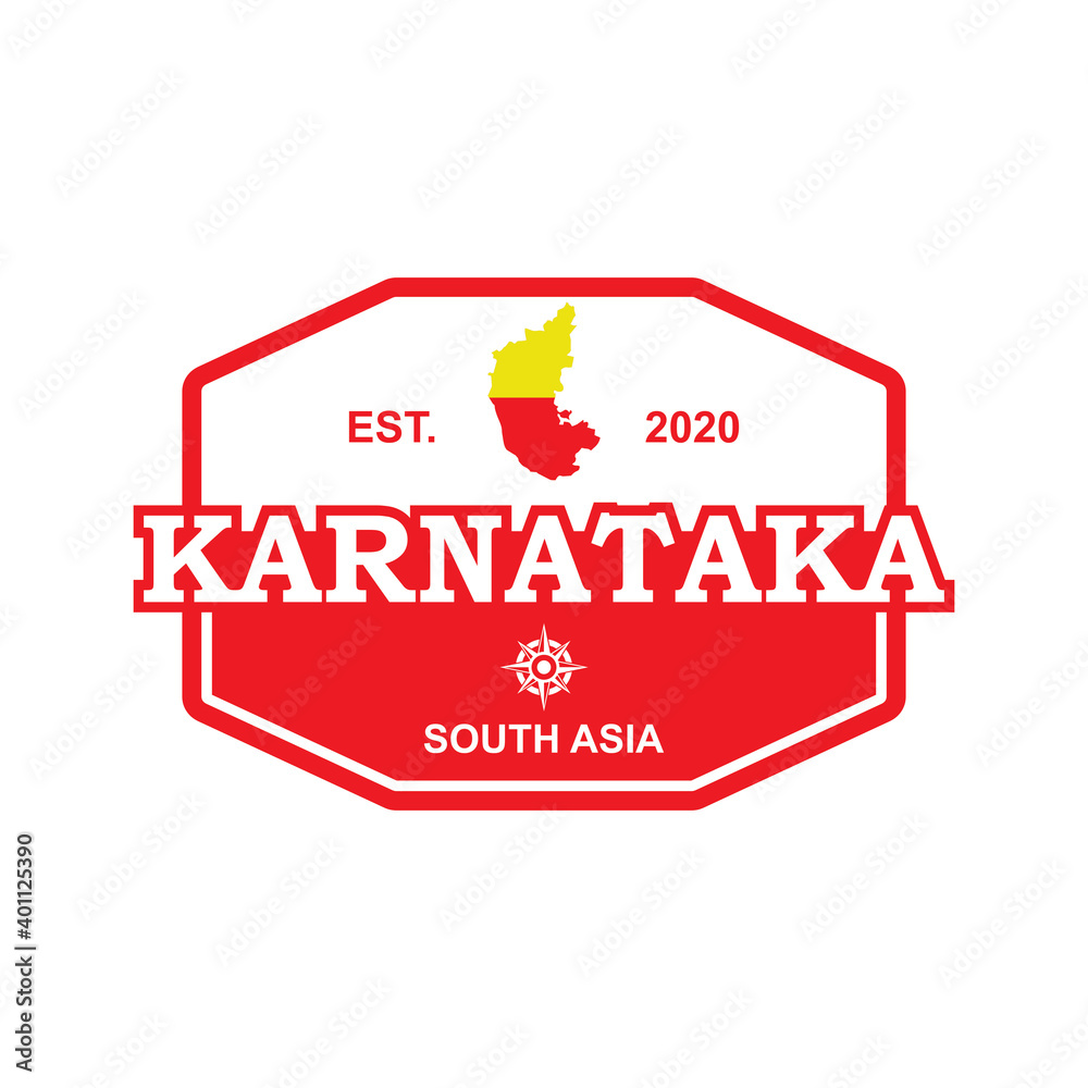 Karnataka Map Vector , India Logo Stock Vector | Adobe Stock