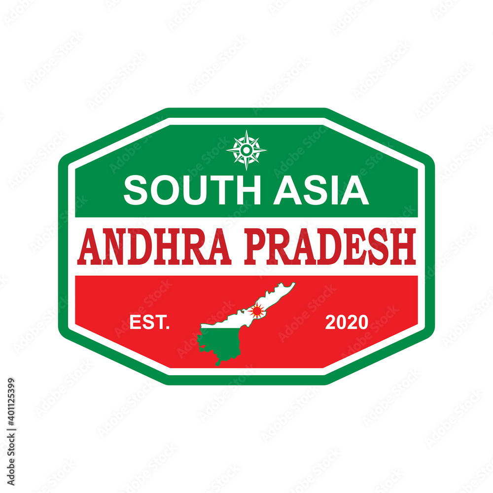 andhra pradesh map vector , india logo Stock Vector | Adobe Stock