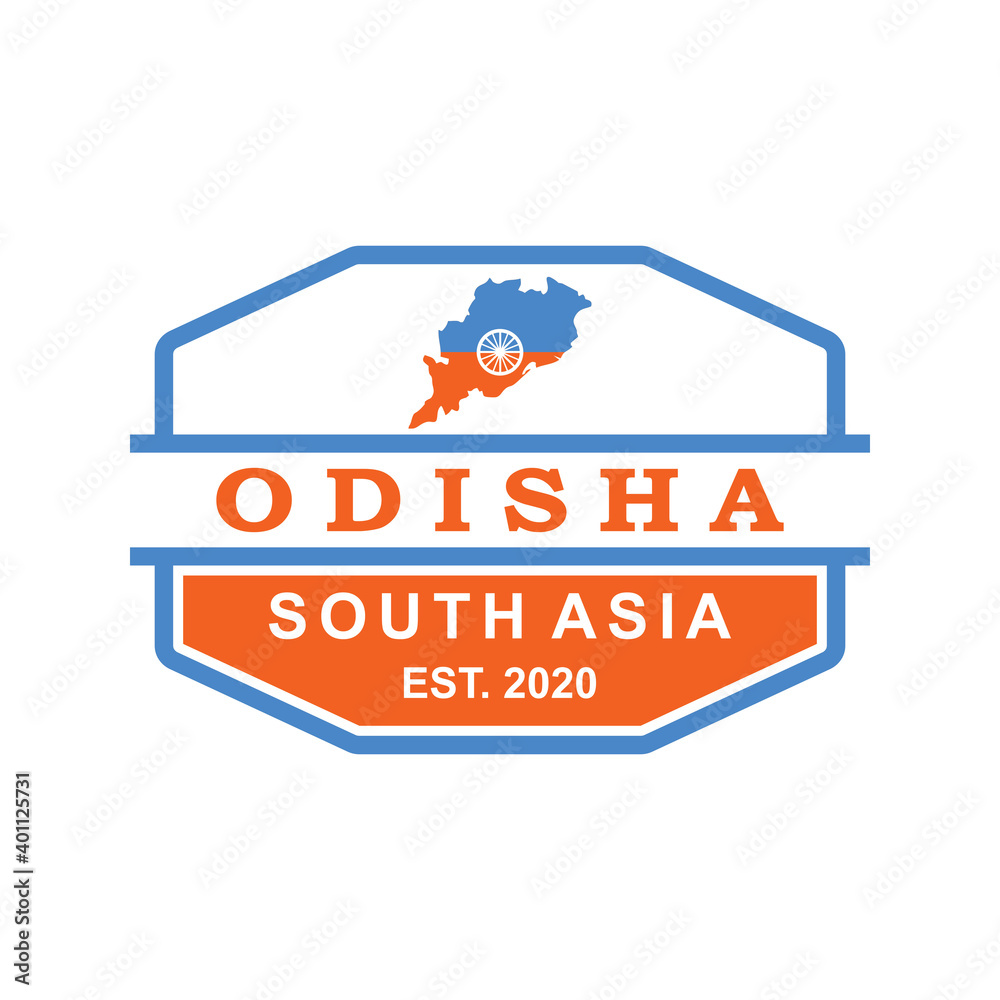 Odisha Map Vector , India Logo Stock Vector | Adobe Stock