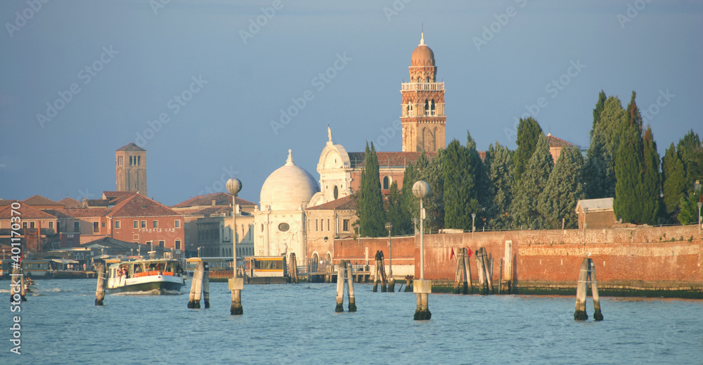 The canals of Venice are animated by gondolas, boats, ferries and are ...