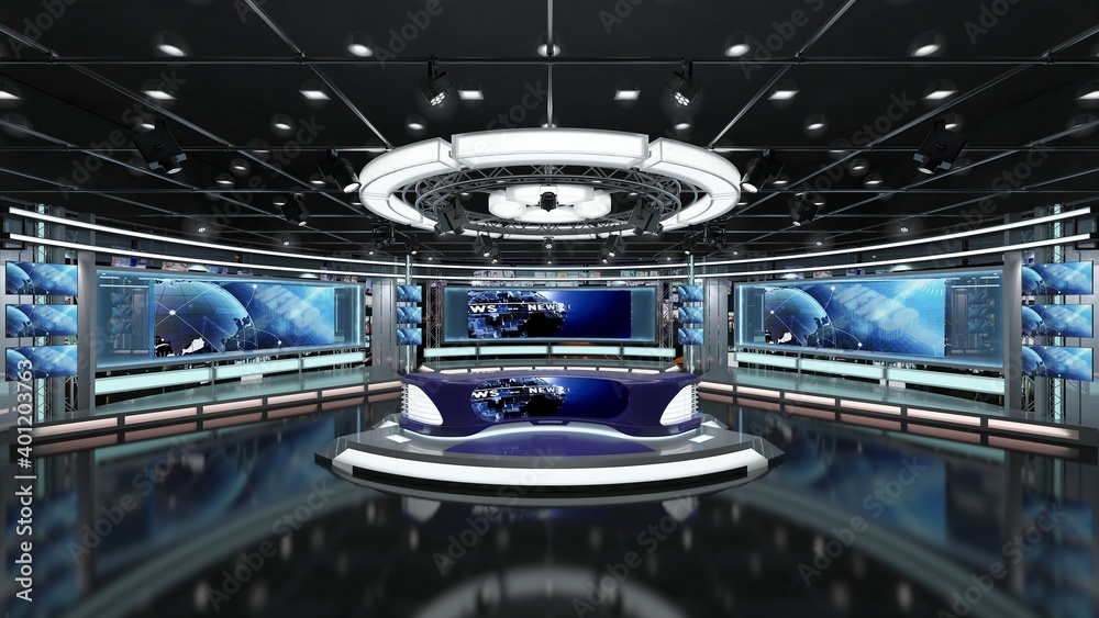 Simple Tv Studio Set