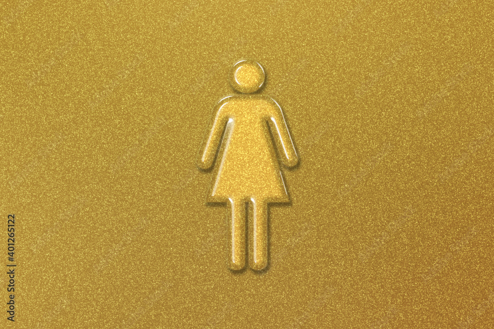 Female restroom sign, Female symbol Stock Illustration | Adobe Stock
